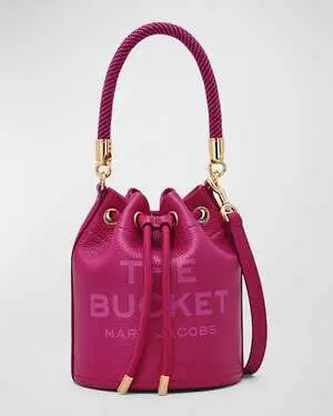Marc Jacobs The Leather Bucket Bag - Lipstick Pink
