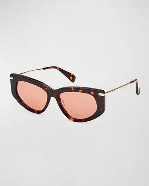 Max Mara Max Mara Beth Cat-Eye Sunglasses Dark Havana