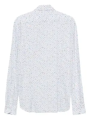 ORIAN Paisley-print Long-sleeve Shirt - White
