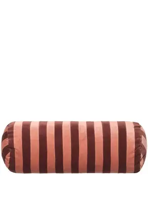 CHRISTINA LUNDSTEEN Bolster Stripe Velvet Cushion - Pink