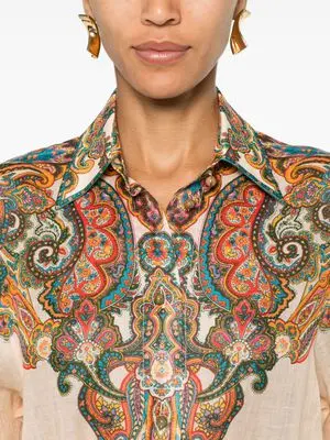 Zimmermann Ottie Paisley-print Shirt