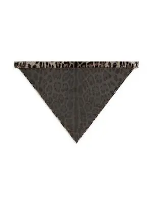 Dolce & Gabbana Leopard-print Triangle Veil