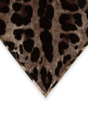 Dolce & Gabbana Leopard-print Triangle Veil