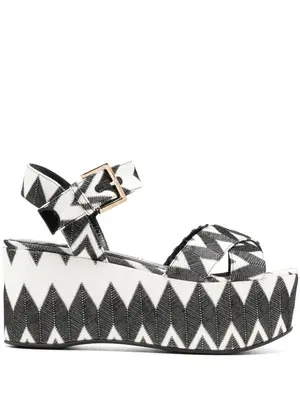 Missoni Wave 80mm Lurex Sandals