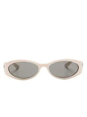 Gucci Oval-frame Sunglasses - Neutrals