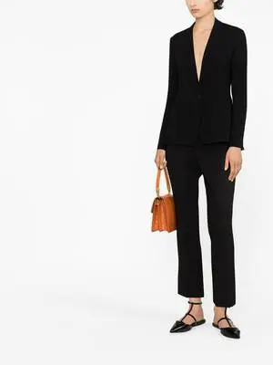 Max Mara Cropped Trousers - Black