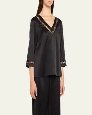 Lise Charmel Adorable En Sexy Lace-inset Pajama Top