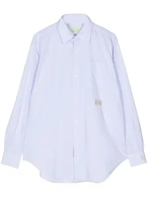 Aries Striped Cotton Shirt - Blue