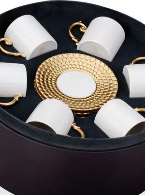 L'Objet Aegean Espresso Cup And Saucer - Gold
