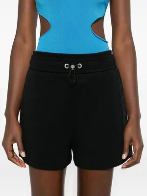 Moose Knuckles Mixmedia Logo-plaque Shorts