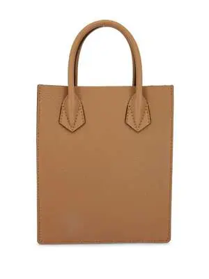 Moreau Logo-print Leather Tote - Brown
