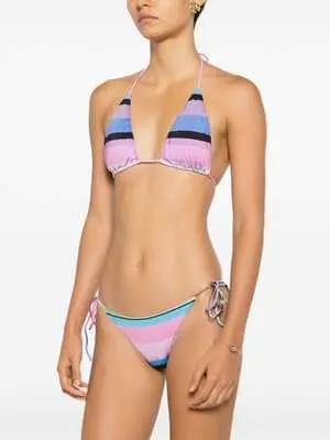 CLUBE BOSSA Aava Striped Bikini Top - Multicolour