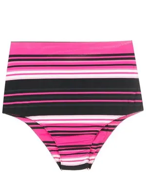 CLUBE BOSSA Ceanna Stripe-print Bikini Bottom - Multicolour