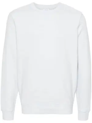 Sunspel Loopback Seam-detail Sweatshirt - Blue