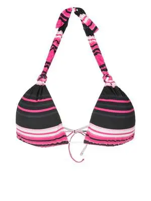 CLUBE BOSSA Rings Striped Bikini Top - Multicolour