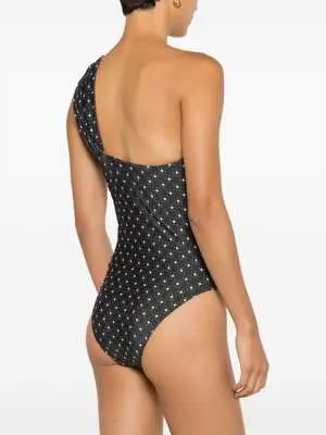 CLUBE BOSSA Draper One-shoulder Swimsuit - Black