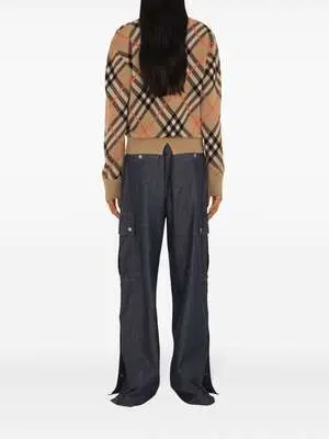 Burberry Intarsia-knit Jumper - Neutrals