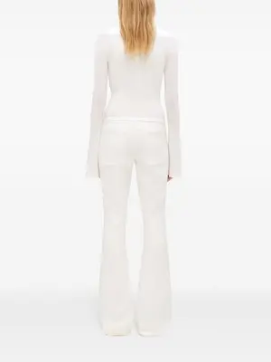 COURREGES Ellipse Zipped Twill Trousers - White