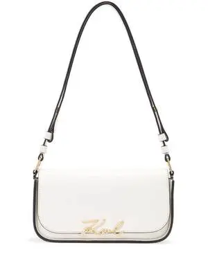 Karl Lagerfeld Gold Tone Cross Body Bags