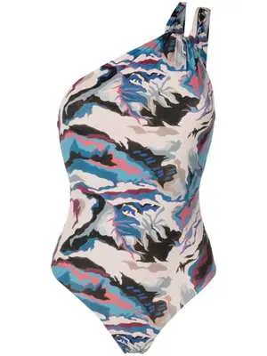 CLUBE BOSSA Draper One-shoulder Swimsuit - Multicolour