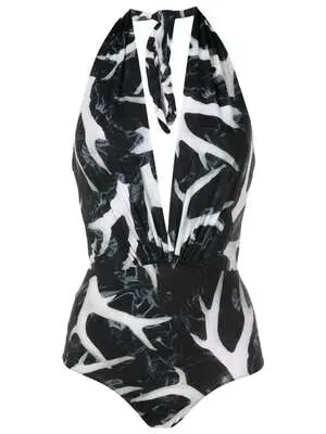 CLUBE BOSSA Deneuve Halterneck Swimsuit - Black