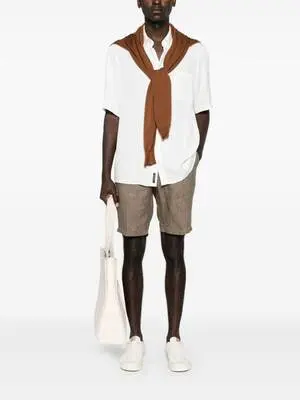 Patrizia Pepe Classic-collar Twill Shirt