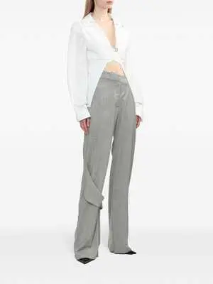 HELIOT EMIL Wool Asymmetric Trousers