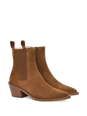 GIANVITO ROSSI Wylie 45mm Suede Boots - Brown