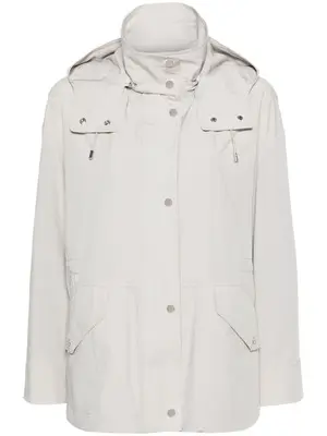 MOORER Gala-knp Hooded Jacket - Grey