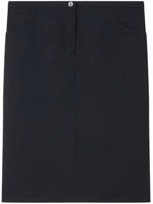 COURREGES Low-waist Midi Skirt - Black