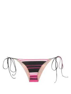 CLUBE BOSSA Aava Stripe-print Bikini Bottom - Multicolour
