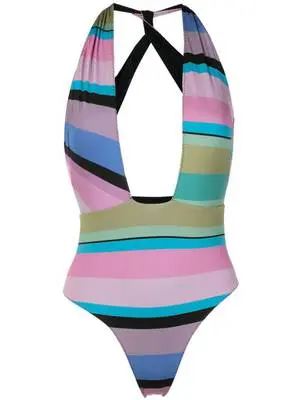 CLUBE BOSSA Welch Plunging Swimsuit - Multicolour