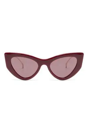 Gucci Double G Cat-eye Sunglasses - Red