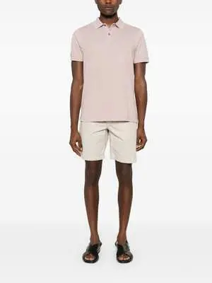 Sunspel Short-sleeve Cotton Polo Shirt - Pink