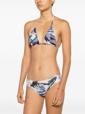 CLUBE BOSSA Aava Camouflage-print Bikini Top - Multicolour
