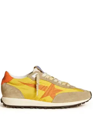 GOLDEN GOOSE Marathon Sneakers With Orange Star Detail - Yellow