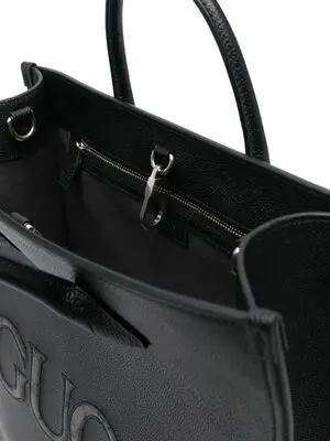 Gucci Logo-embossed Leather Tote Bag