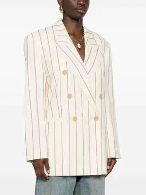 Zimmermann Pinstriped Double-breasted Blazer