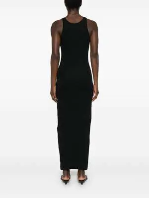 TOTEME Curved Rib Tank Maxi Dress - Black