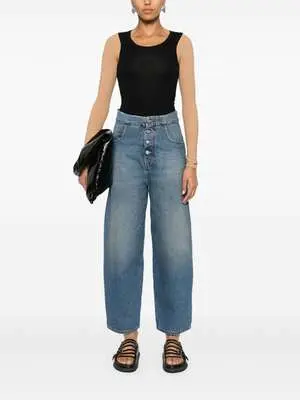 MAISON MARGIELA High-rise Wide-leg Jeans - Blue