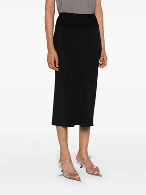 Rick Owens Lido Bias Skirt - Black