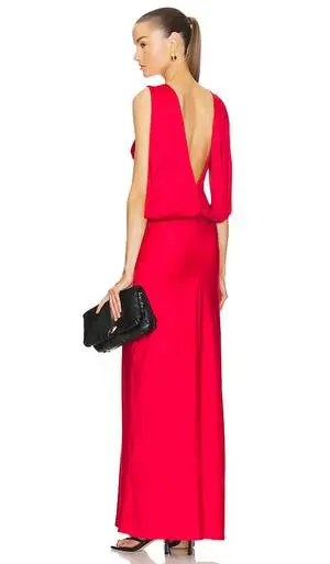 Flowy Satin Maxi Gowns