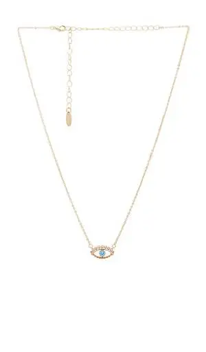 Ettika Knowing Eye Crystal Necklace - Gold