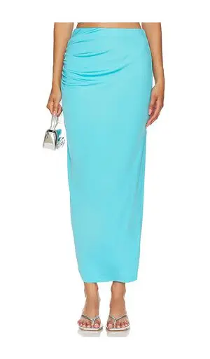 Susana Monaco Side Gathered Slit Skirt