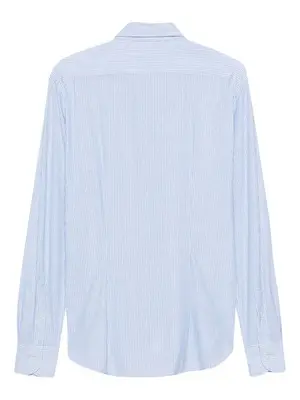 ORIAN Striped Stretch Shirt - Blue