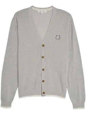 Maison Kitsuné Fox Head Cotton Cardigan