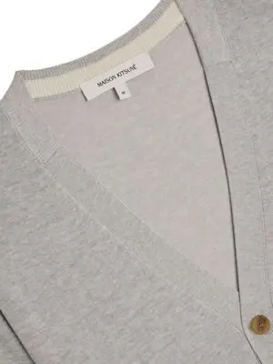 Maison Kitsuné Fox Head Cotton Cardigan