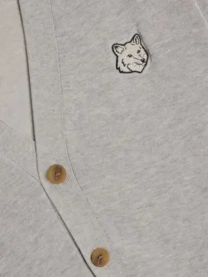 Maison Kitsuné Fox Head Cotton Cardigan