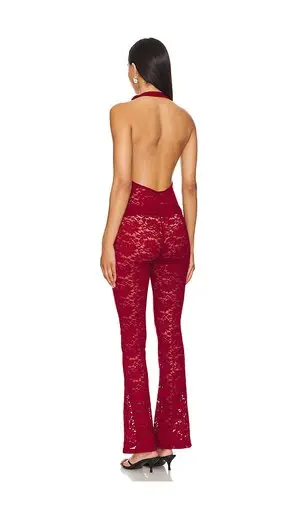 Superdown Tania Pant Set - Burgundy