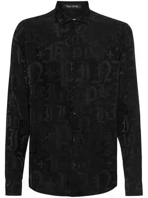 Philipp Plein Spread Collar Shirts For Men